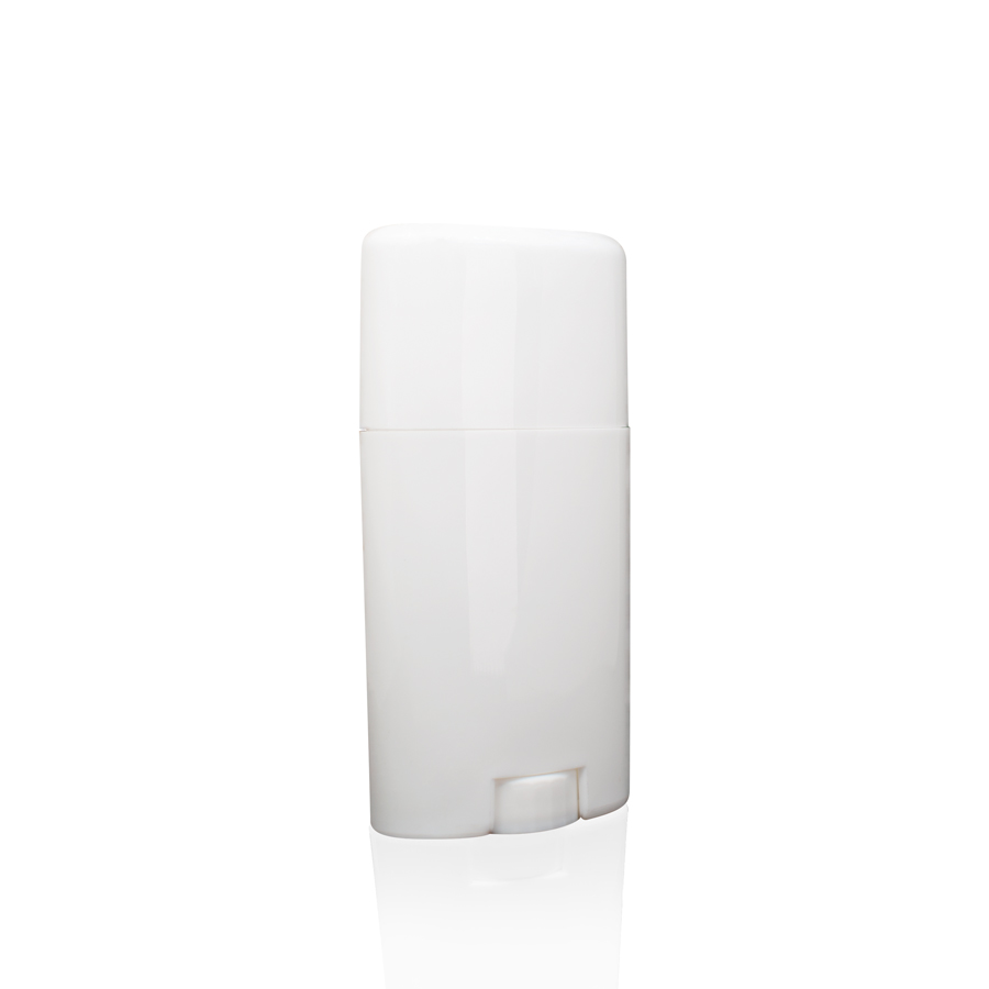 75g Oval White PP Plastic Deodorant Stick with White Flat Top Cap | FH ...